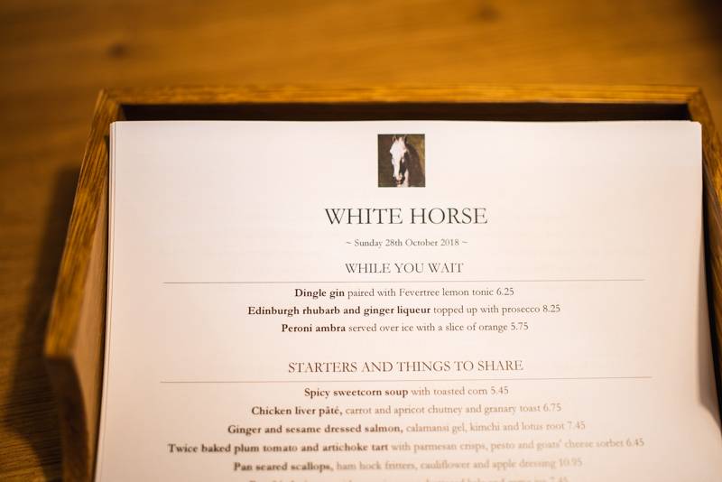 Menu at The White Horse pub & bar, Beaconsfield