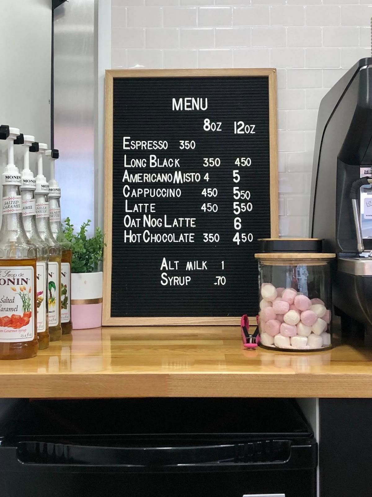 Menu at The Wild Wolf Espresso, Squamish