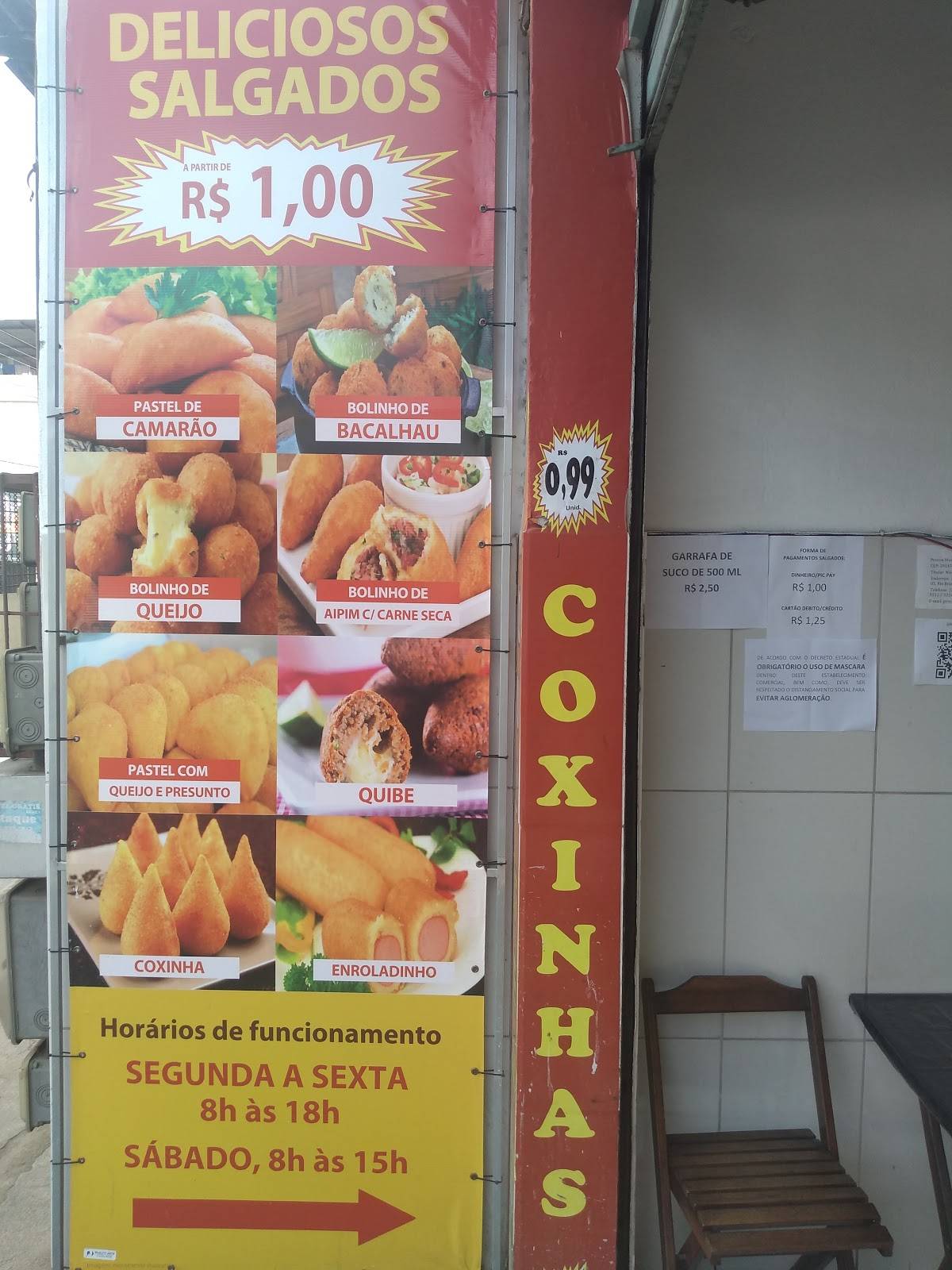 Menu em Tia Aline Salgados pub & Bar, Viana