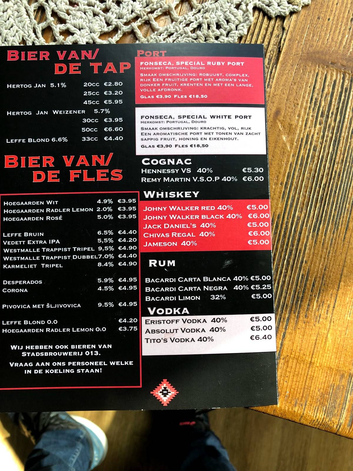 Speisekarte von Klopa, Tilburg
