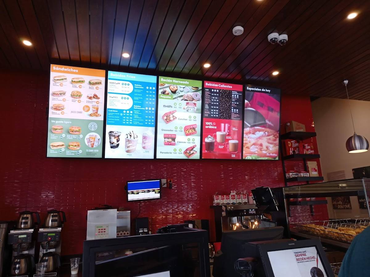 Carta del café Tim Hortons Distrito V, Saltillo, Blvd. Venustiano ...