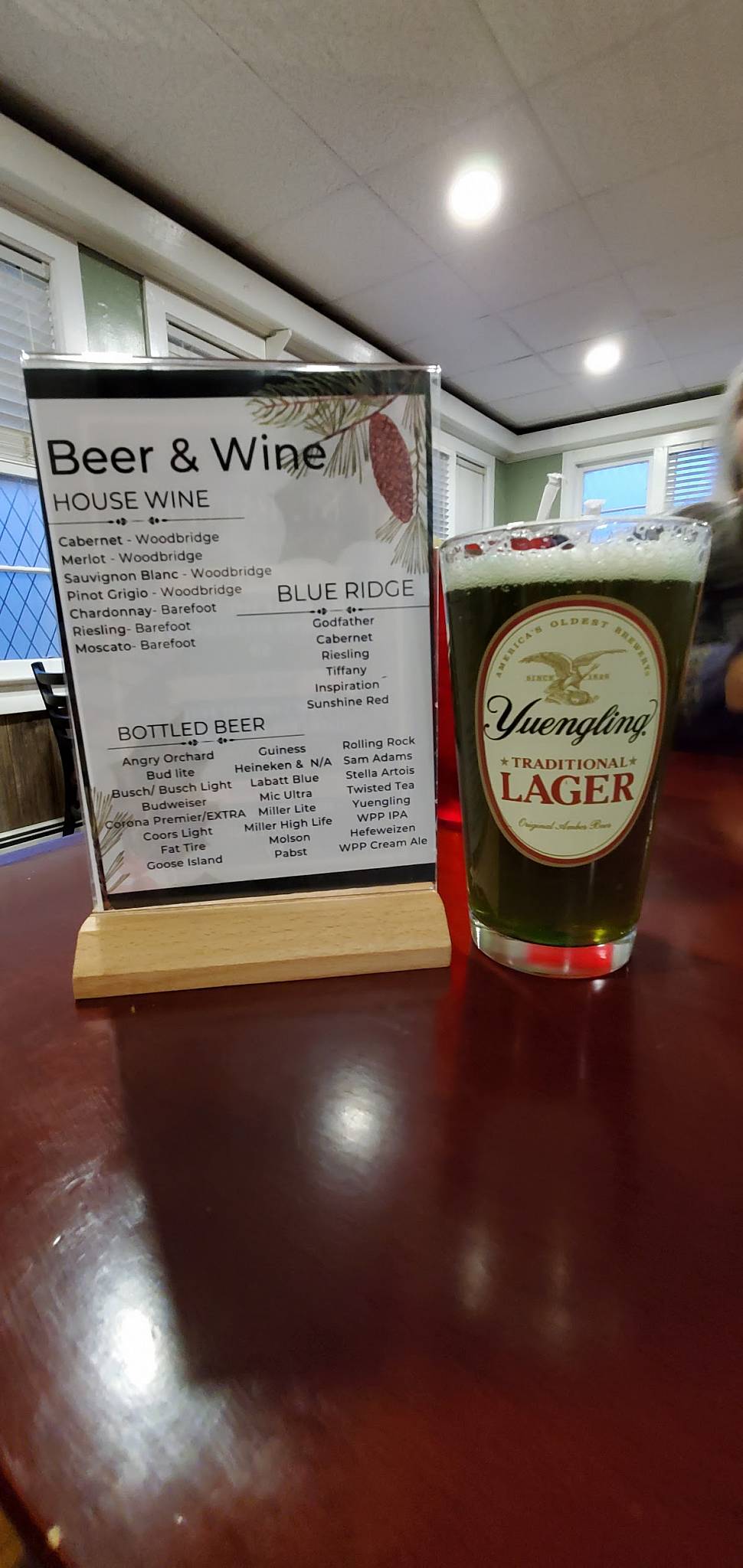 Menu at Timber's Pub & Grill, Reeders