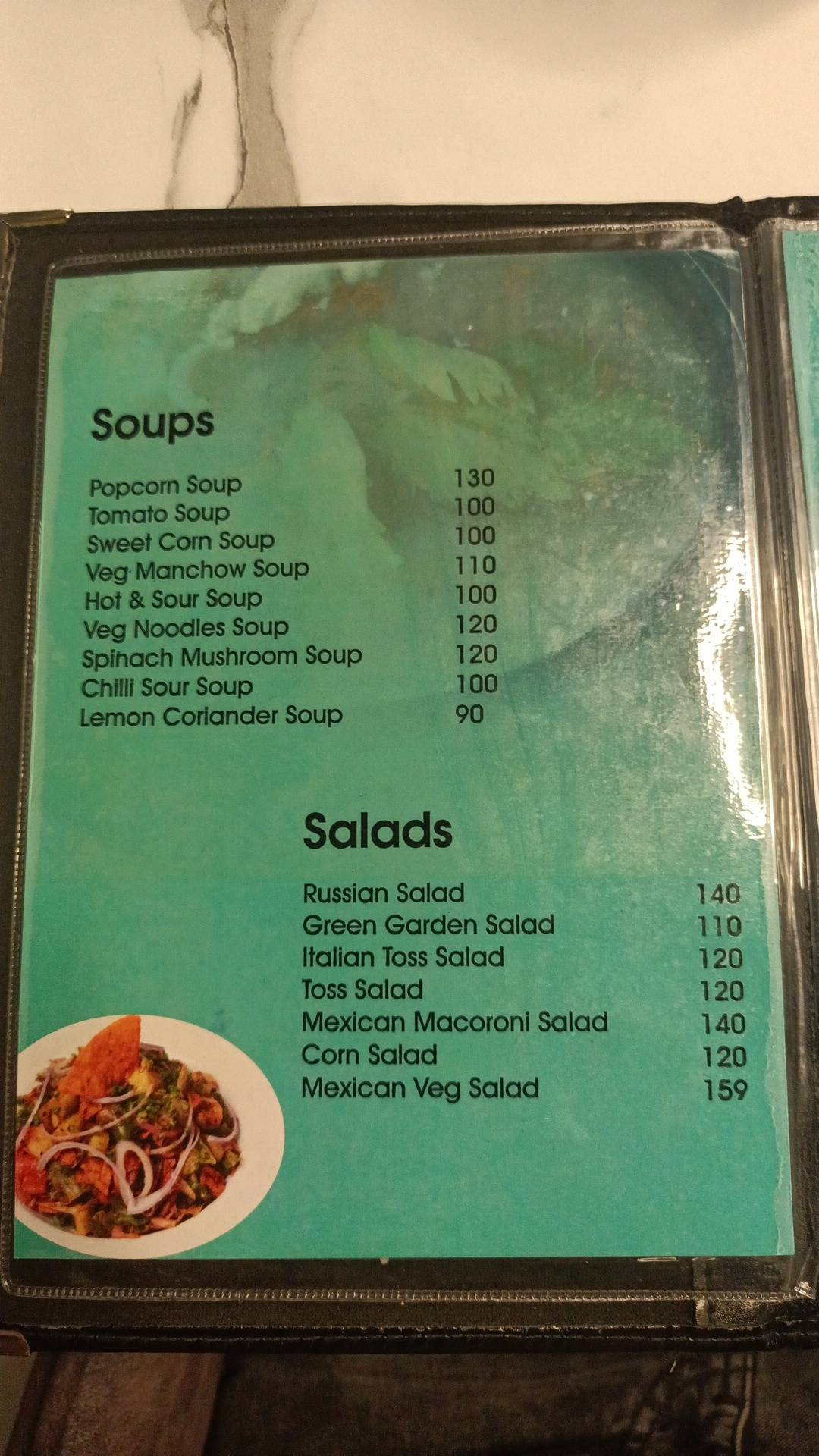 Menu at TimeSquare Cafe, Mysuru