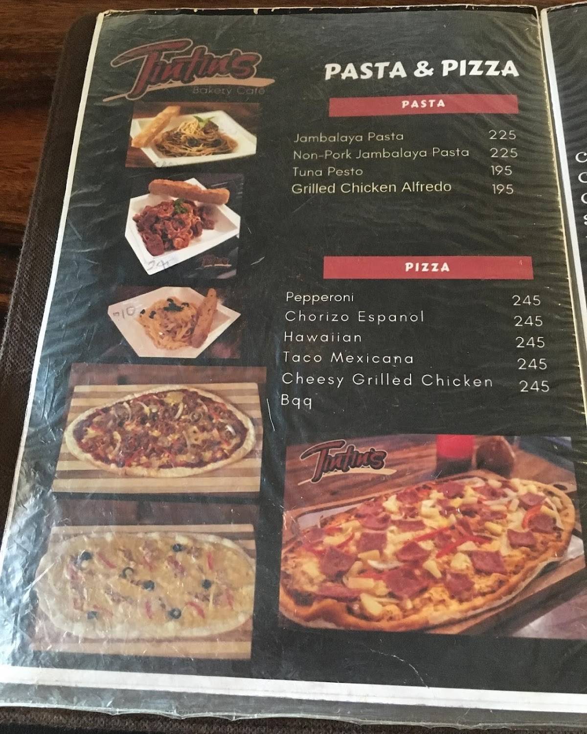 Menu at Tintin's Bakery Cafē, Koronadal City