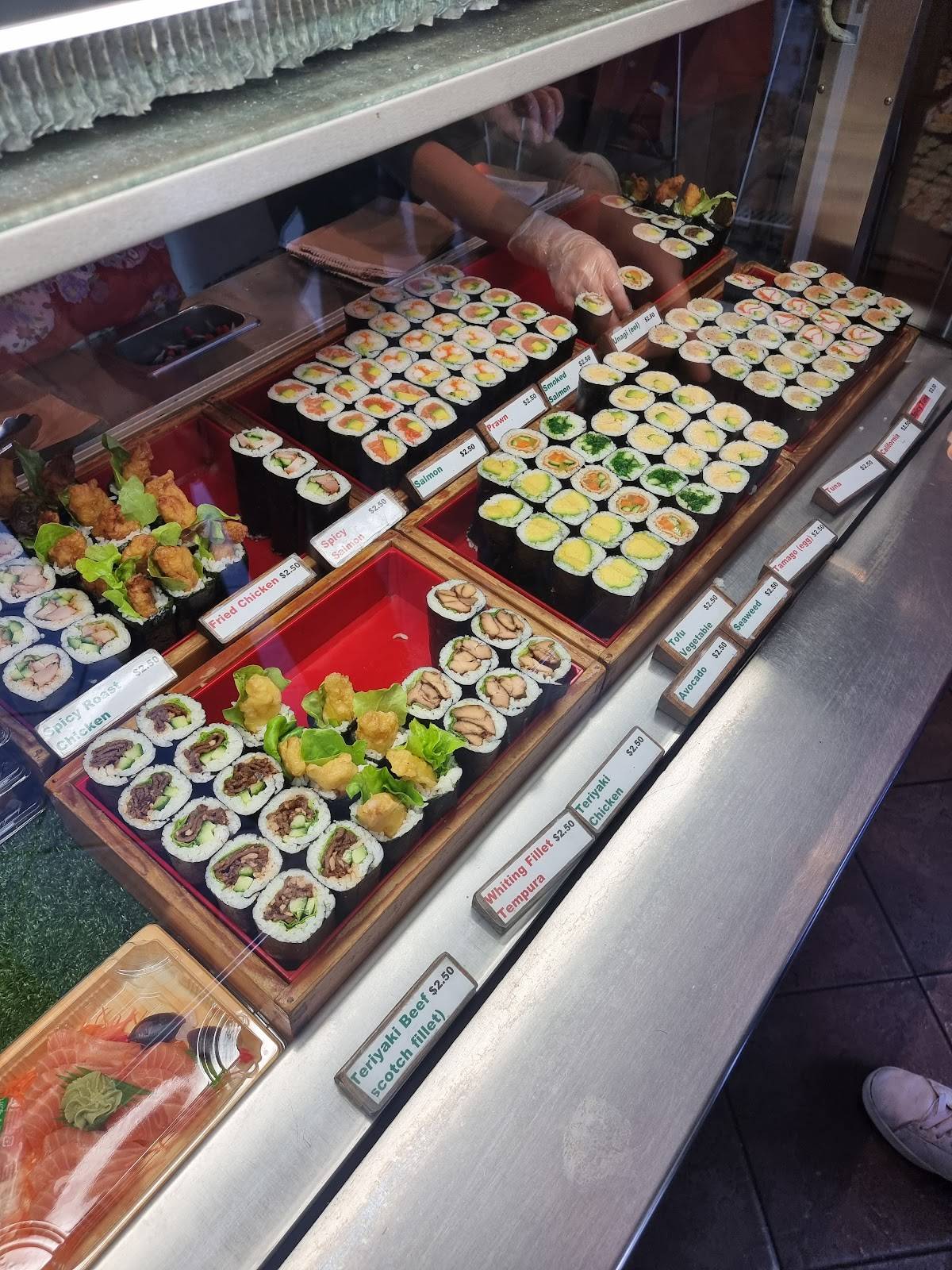 Menu at Tokui Sushi restaurant, Melbourne