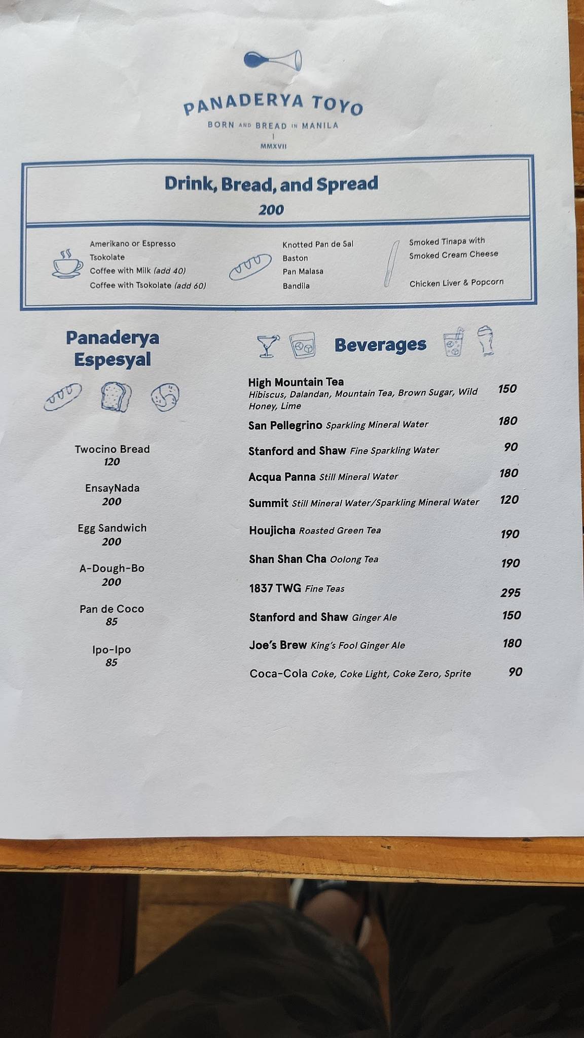 Menu at Toyo Eatery restaurant, Makati, 1231 Chino Roces Ave Ext
