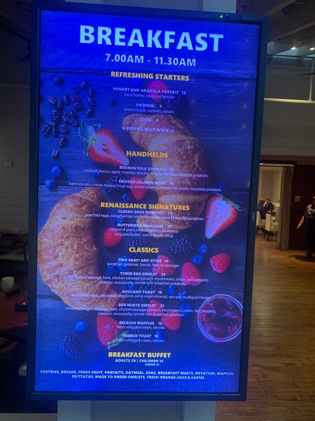 Menu at Tradewinds Restaurant, Orlando, Sea Harbor Dr