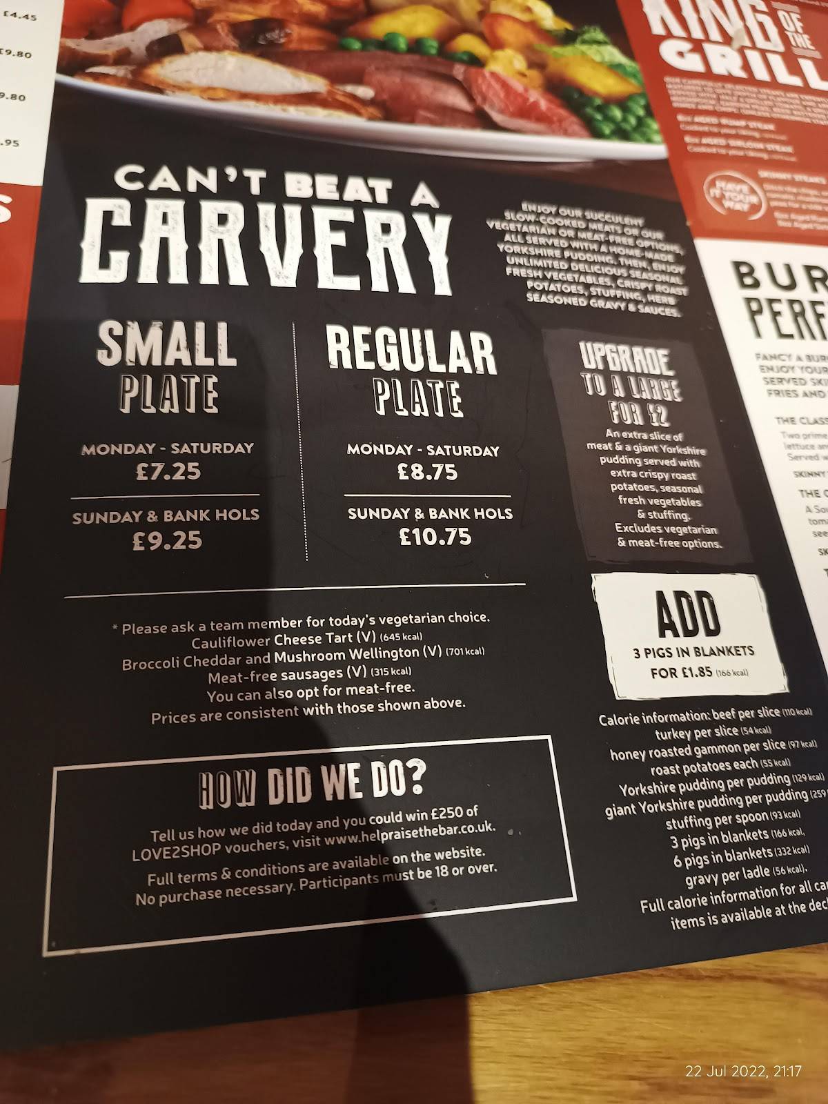 Menu at Trading Post pub & bar, Kettering