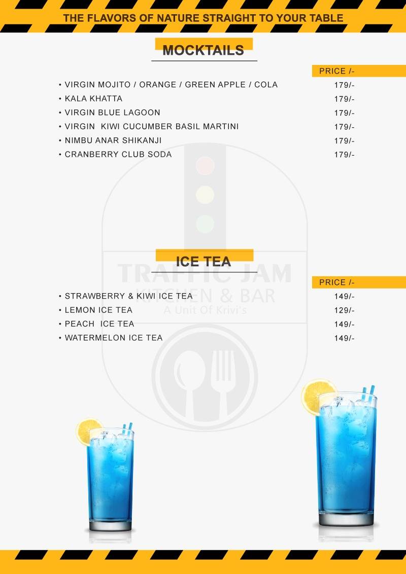 Menu at Traffic Jam Restaurant and Cafe-Bar, Moradabad