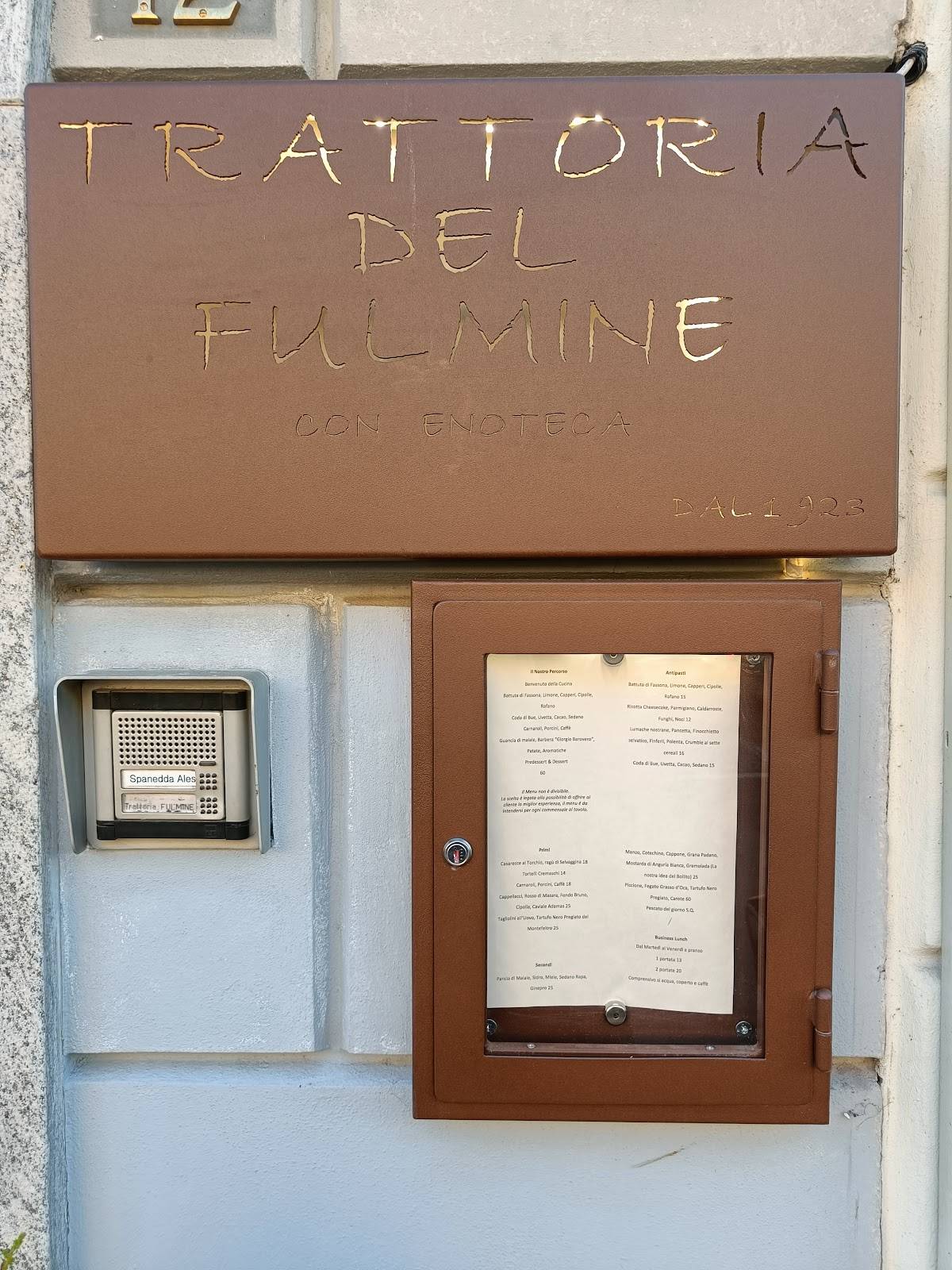 Menu da Trattoria Enoteca del Fulmine ristorante, Trescore Cremasco ...
