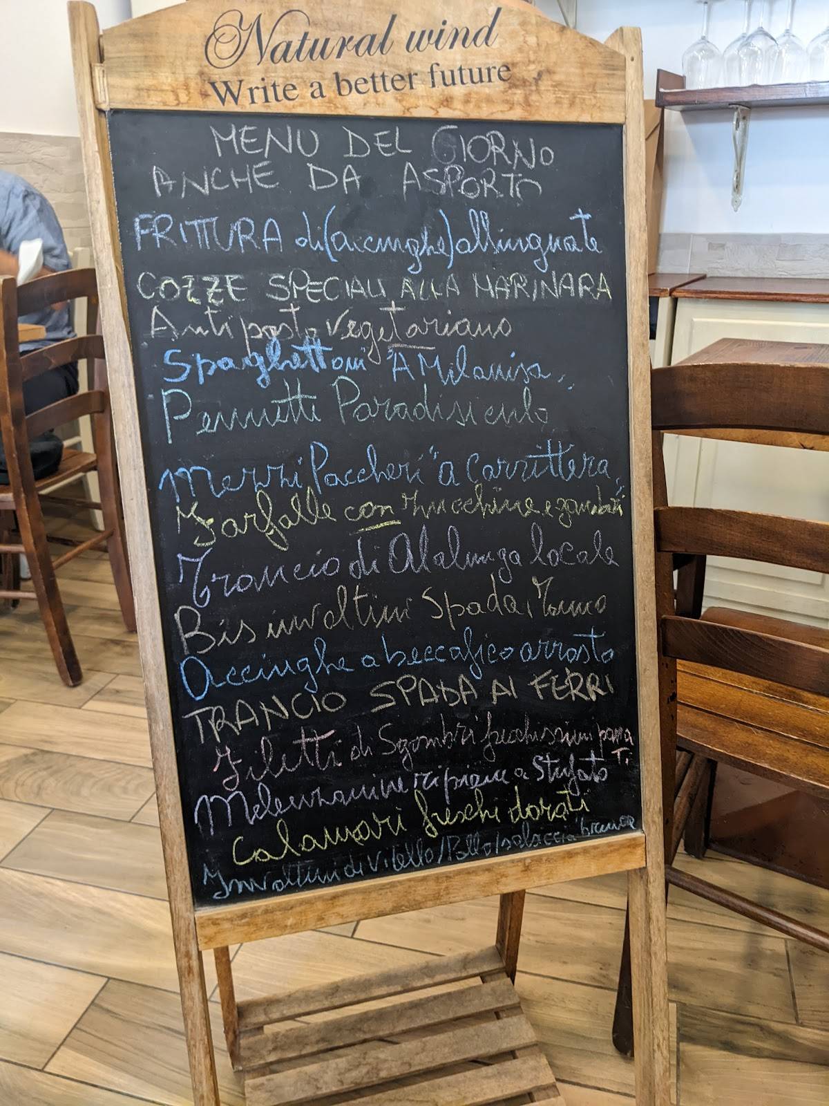 Carta del restaurante Trattoria Paradisiculo di Lilla Visalli, Mesina