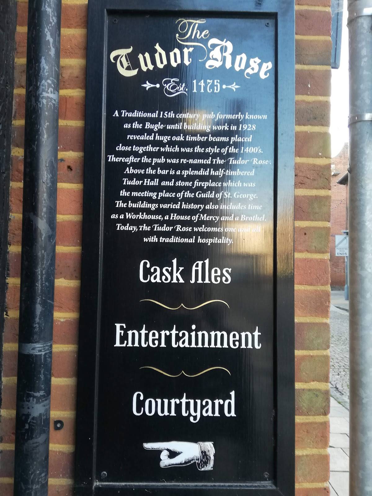 Menu at Tudor Rose pub & bar, Romsey
