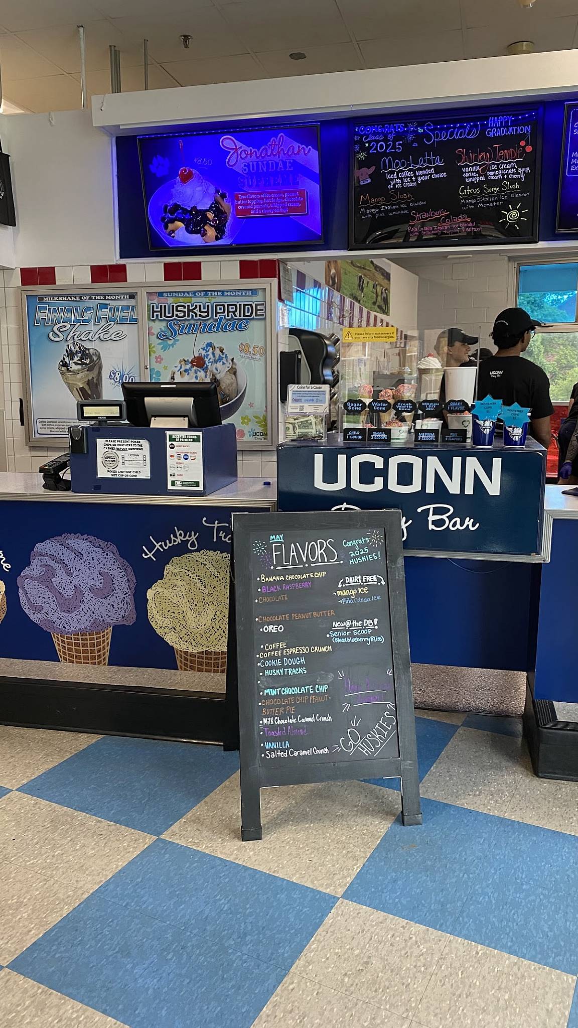 Menu at UConn Dairy Bar, Mansfield, 17 Manter Rd #4263