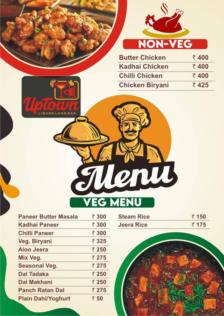 Menu at Uptown Liquor Land Bar Lounge & Restaurant, Allahabad