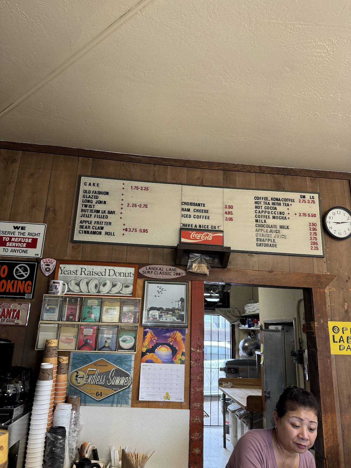 Menu at VG Donut & Bakery, Encinitas