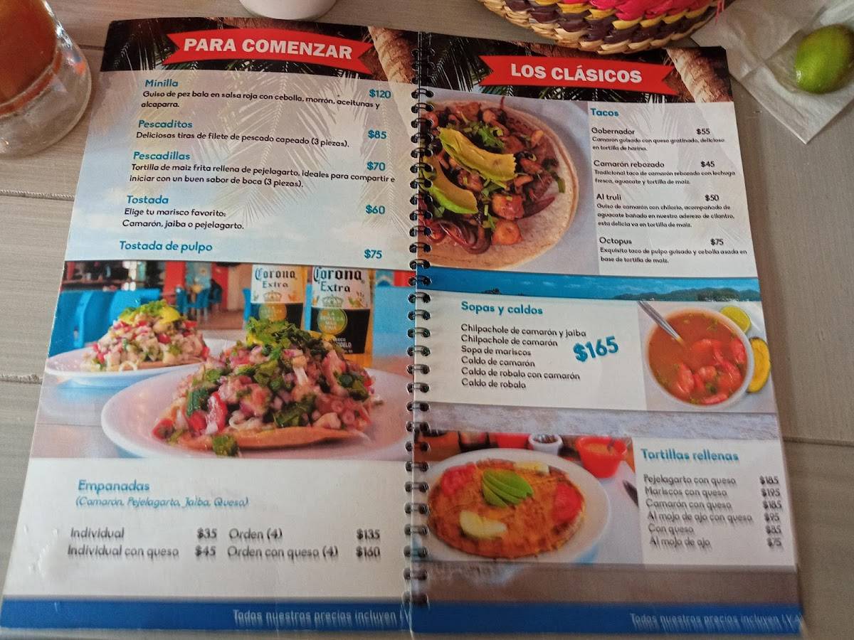 Carta del restaurante Vamos a Ver a Cruz, Villahermosa