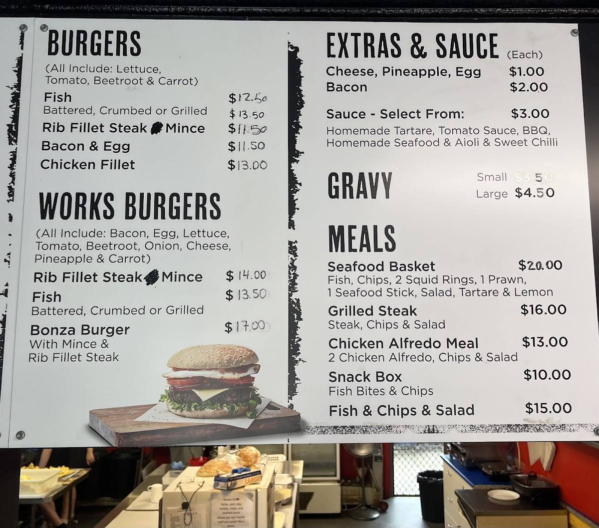 Menu at Vella's Xpress Fish Bar (Harbour Rd), North Mackay, North Mackay