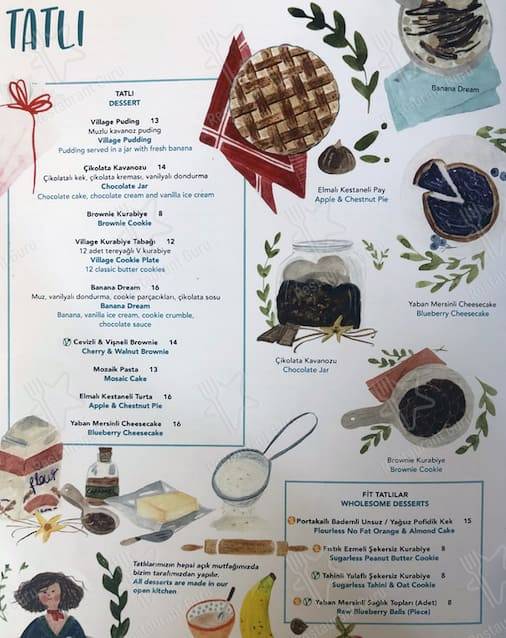 Menu au Village Coffee + Eatery restaurant, Istanbul, Recaizade Sk. No:54/A
