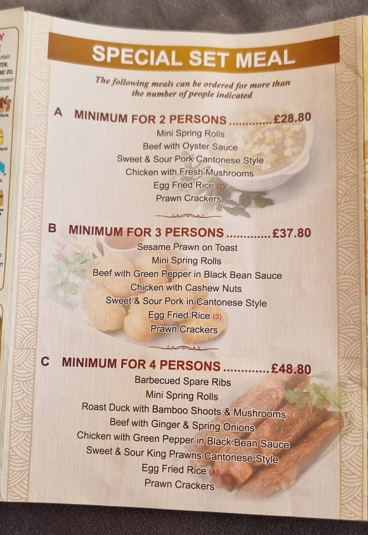 Menu at Hings Welcome fast food, Walsall