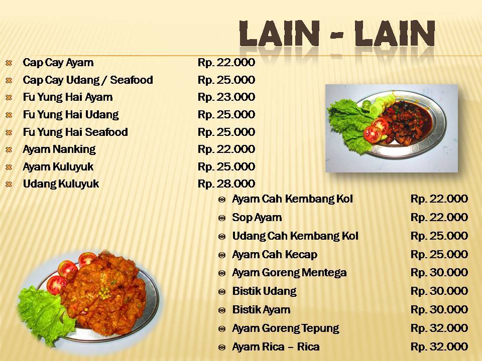 Menu at Warning Durian cafe, Bekasi Regency