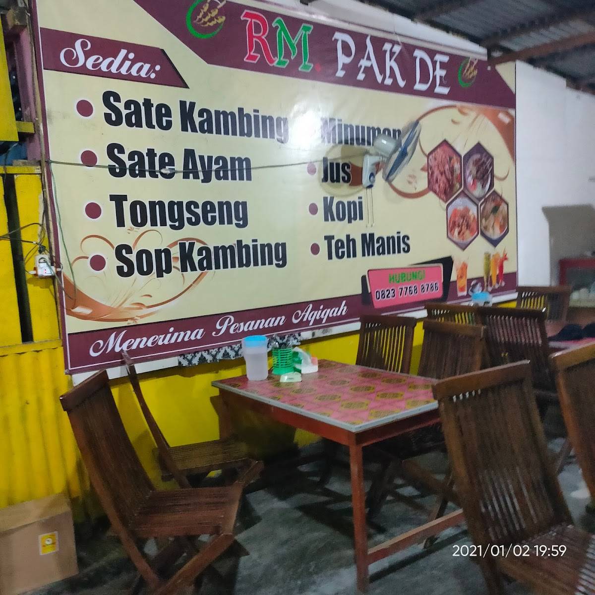 Menu at Warung Sate Tugu Tuhu restaurant, Krui