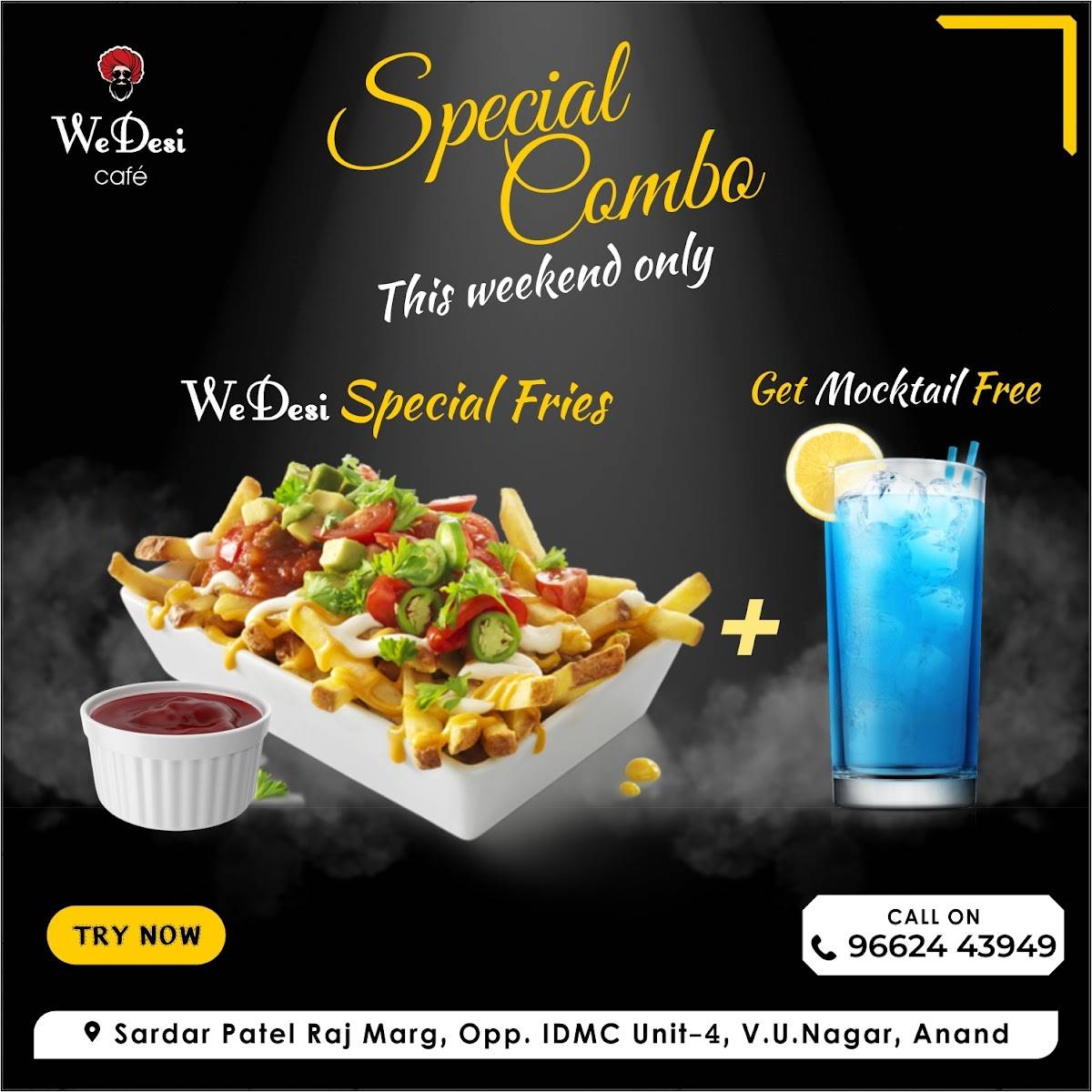Menu at WeDesi Cafe, Anand