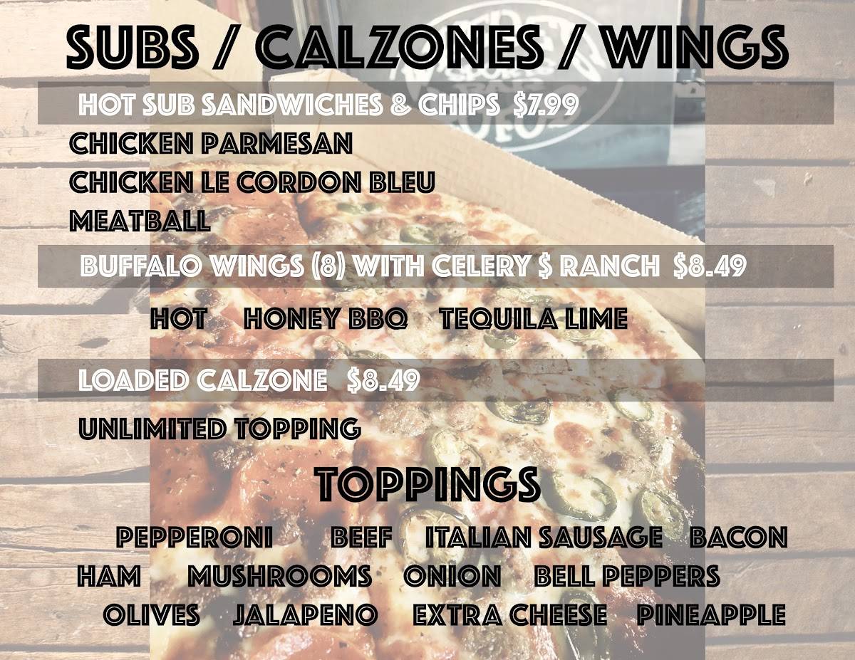 Menu at Where's Rufus Sports Bar, Tyler