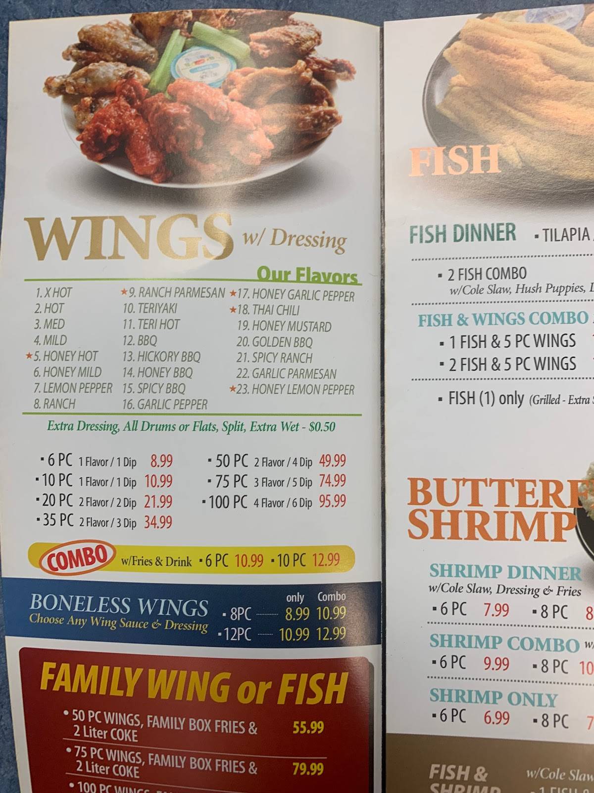 Menu at Wild Wing Station restaurant, Mobile, Halls Mill Rd