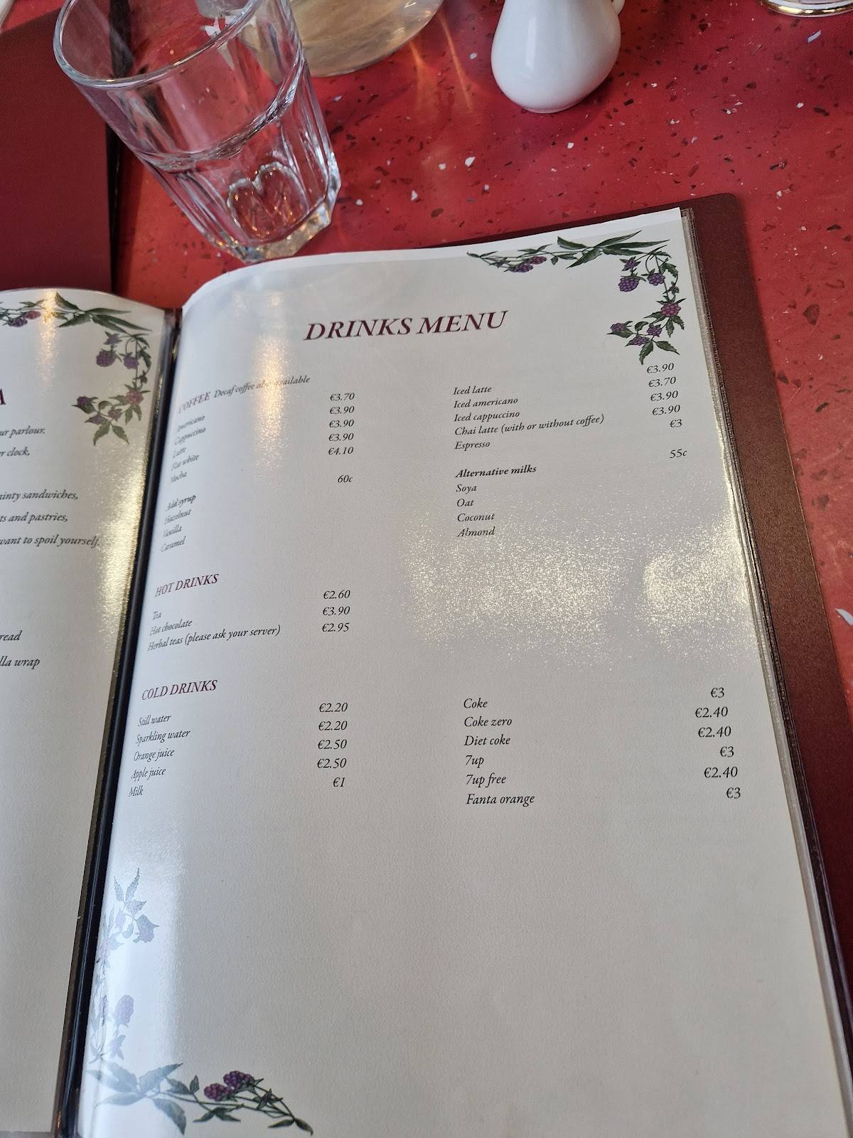 Menu at Wildflower Cafe, Ireland, Beechdale Garden Centre