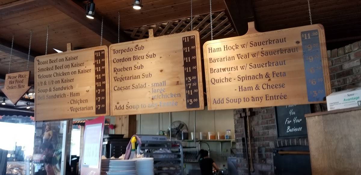Menu at Wood Fire Bakery, Kelowna