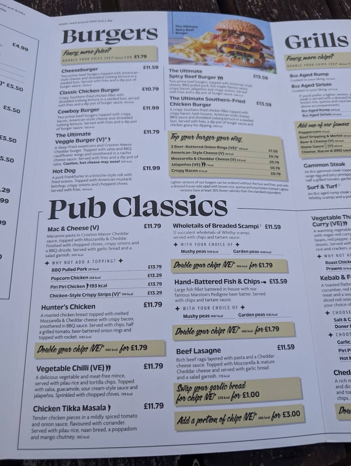 Menu at Barn Owl, Worcester