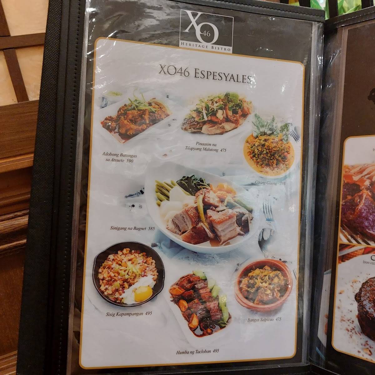 Menu at XO 46 Heritage Bistro - S' Maison restaurant, Pasay, GXJJ+W3X