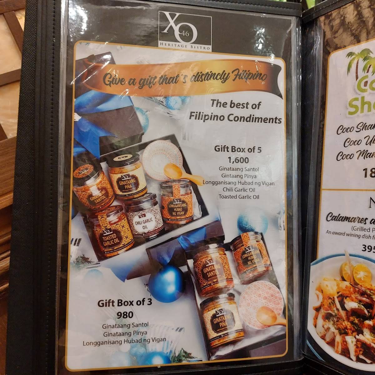 Menu at XO 46 Heritage Bistro - S' Maison restaurant, Pasay, GXJJ+W3X