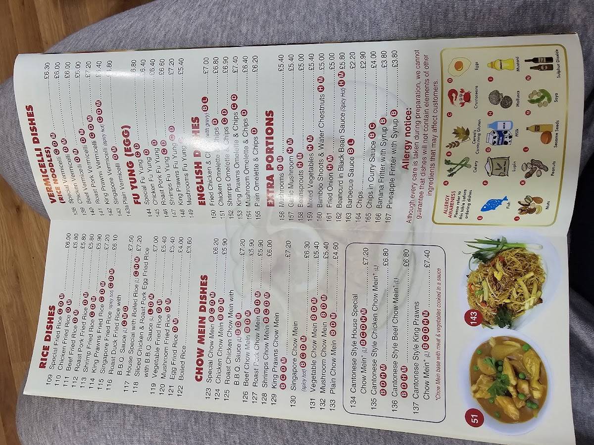 Menu at YUMMY Chinese Takeaway fast food, Ashford