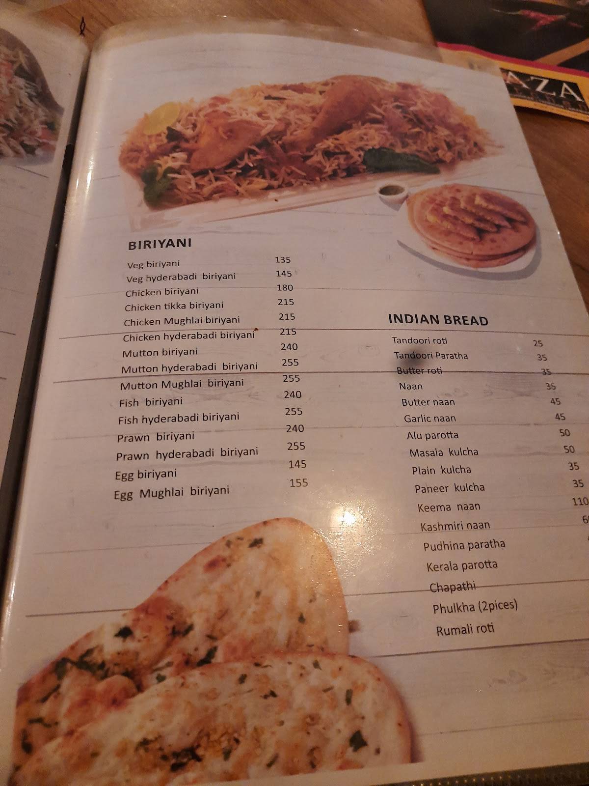 Menu at RAZA KITCHEN, Chennai