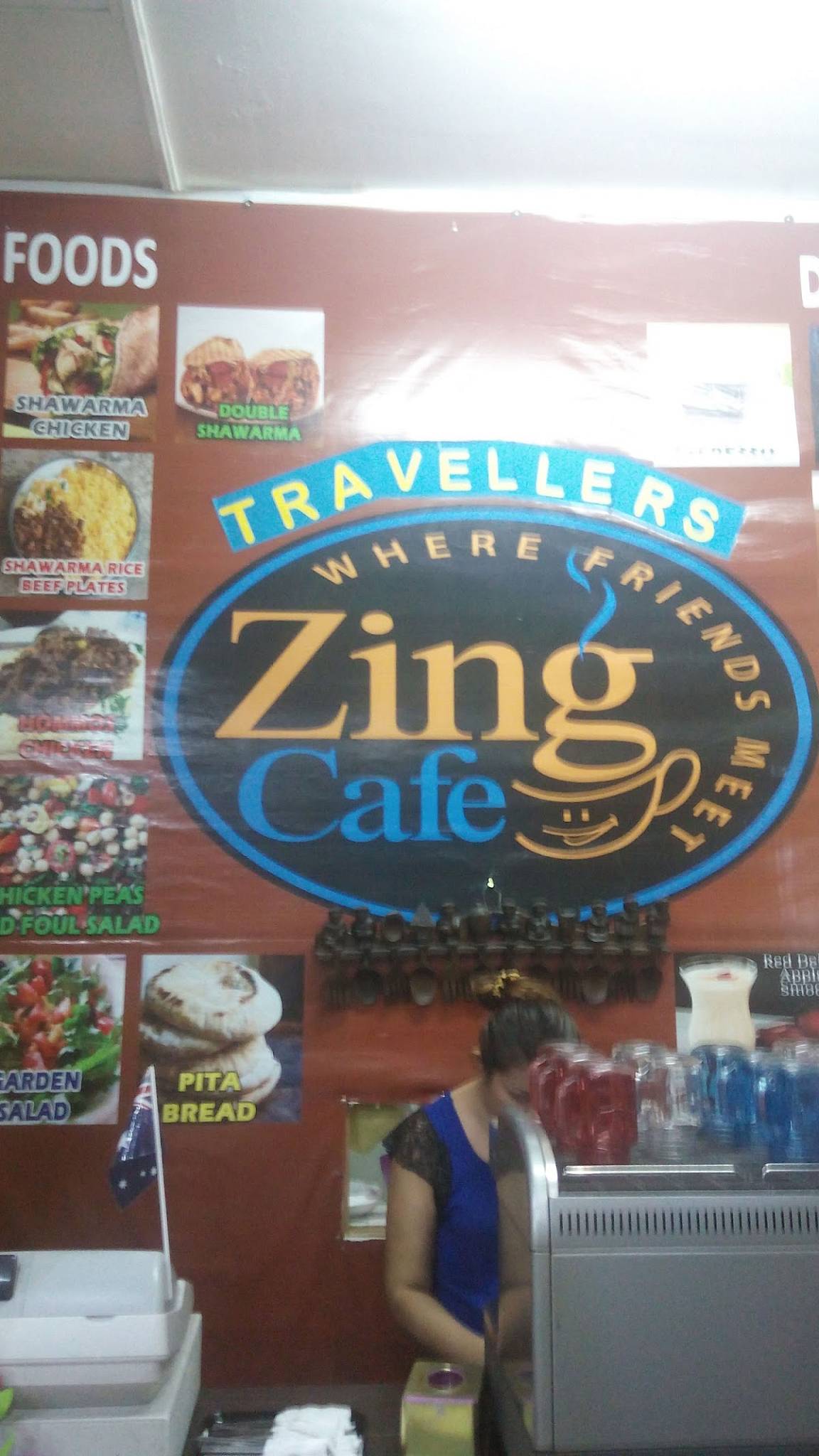 Menu at Zing Cafe, Manila