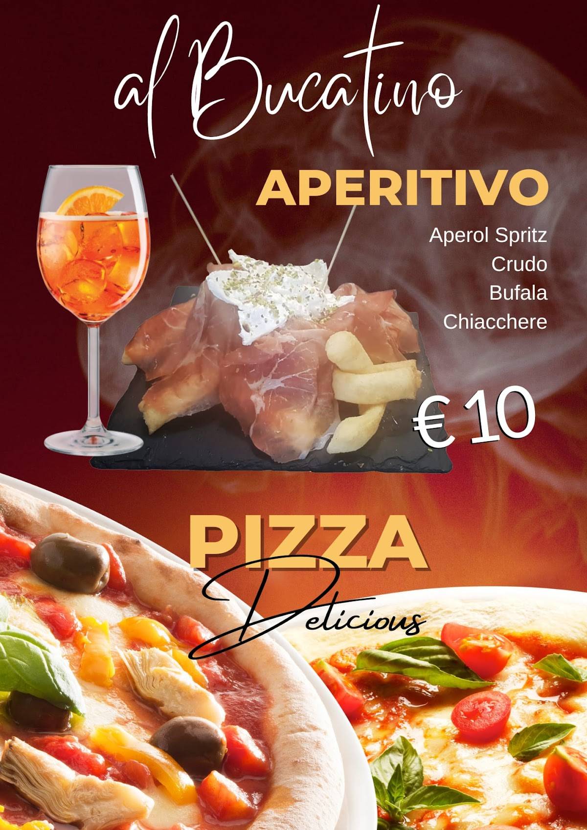 Menu da al bucatino ristorante, Torino