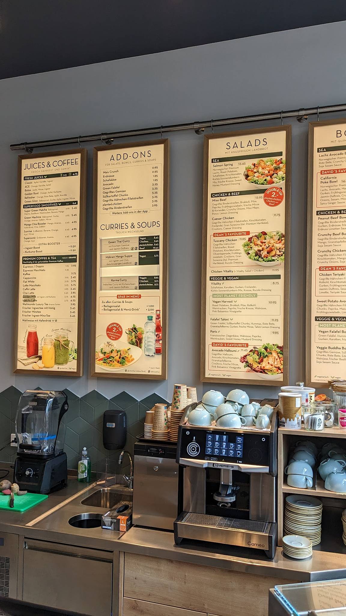 Speisekarte von dean&david Bowls, Salate, Curries & Snacks in Mainz ...