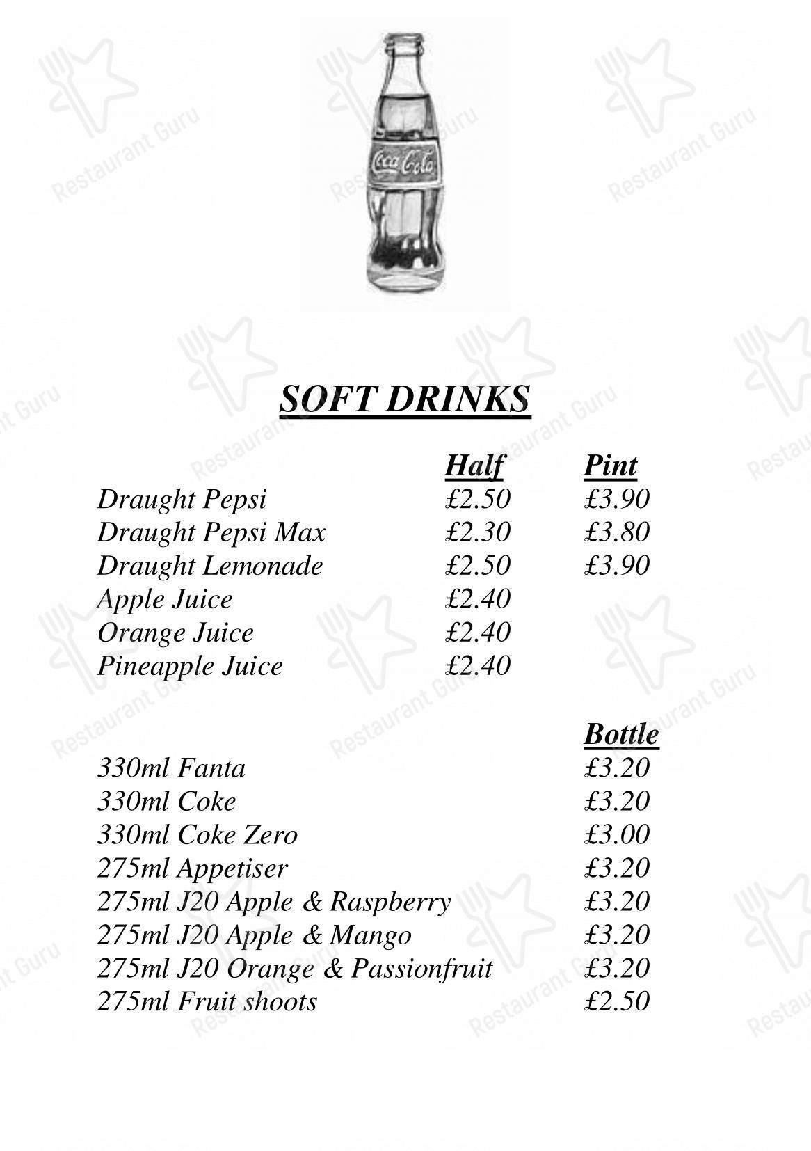 Menu at Ewe & Lamb pub & bar, Bromsgrove