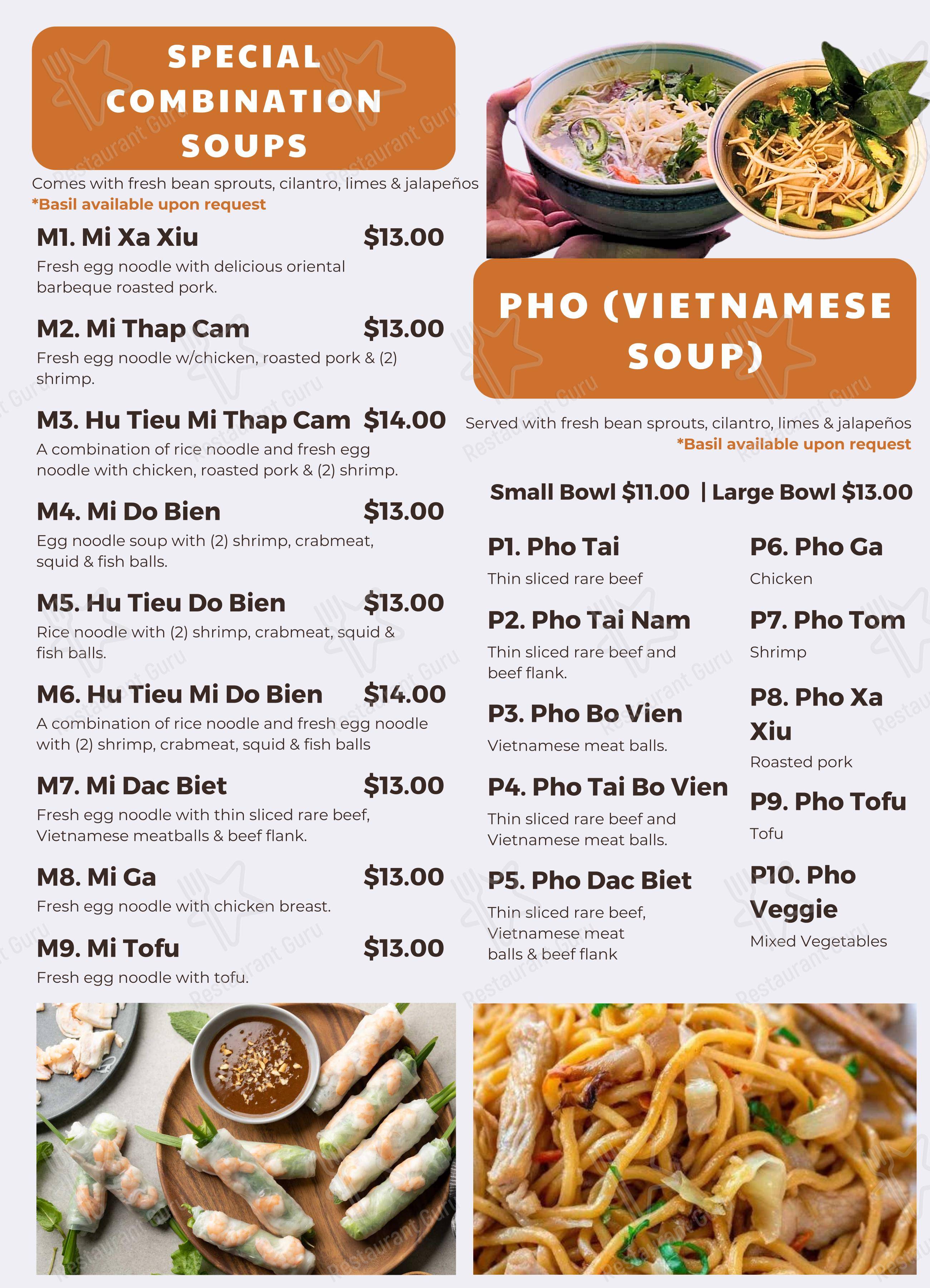 Menu at Hu-Dat Noodle House restaurant, Corpus Christi, S Staples St #102