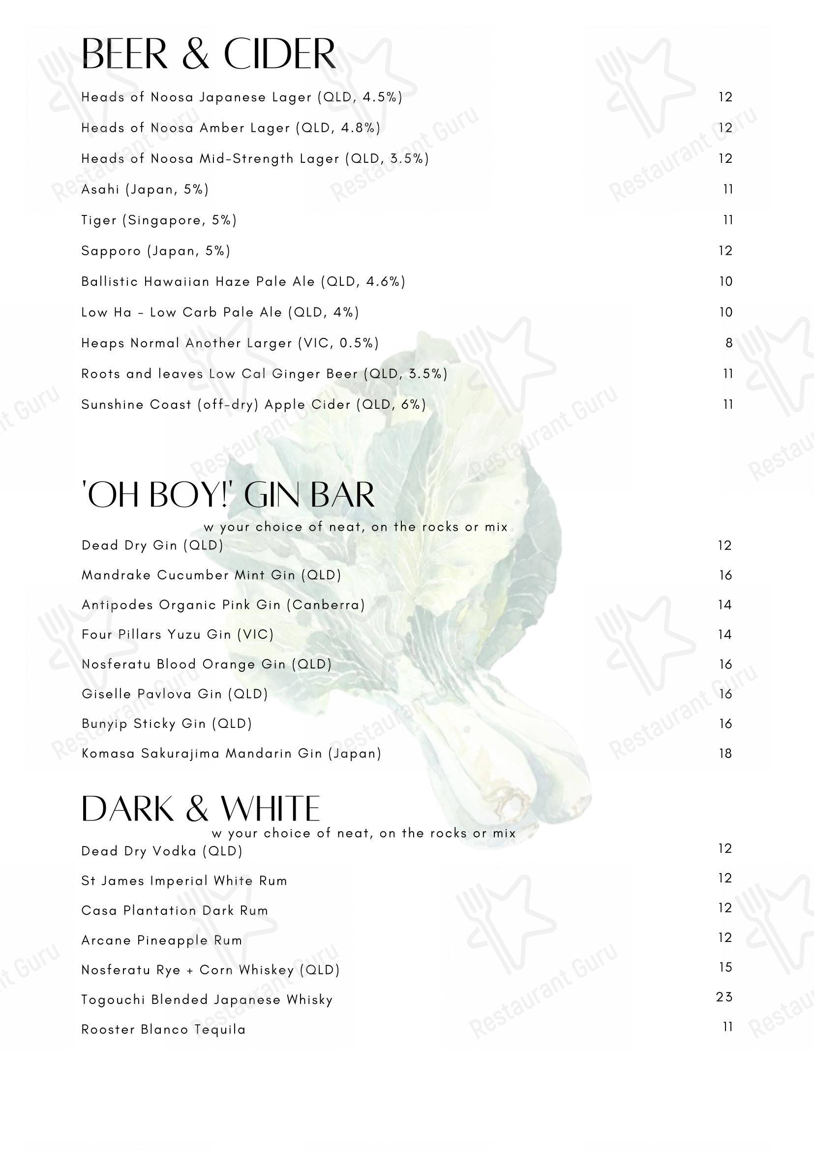 Menu at Oh Boy, Bok Choy! Restaurant & Bar, Stafford