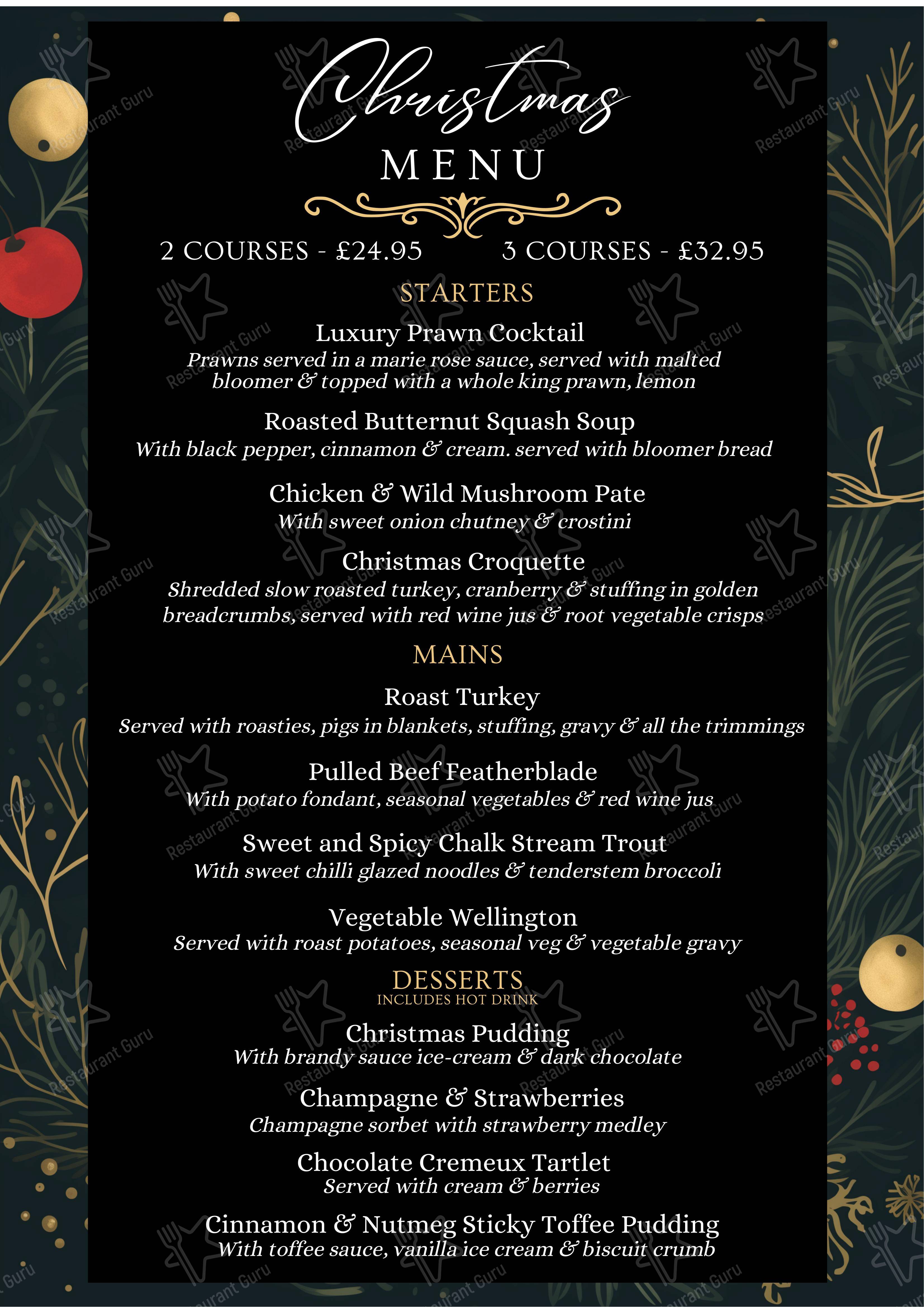 Menu at The Bear & Ragged Staff, Romsey pub & bar, Romsey