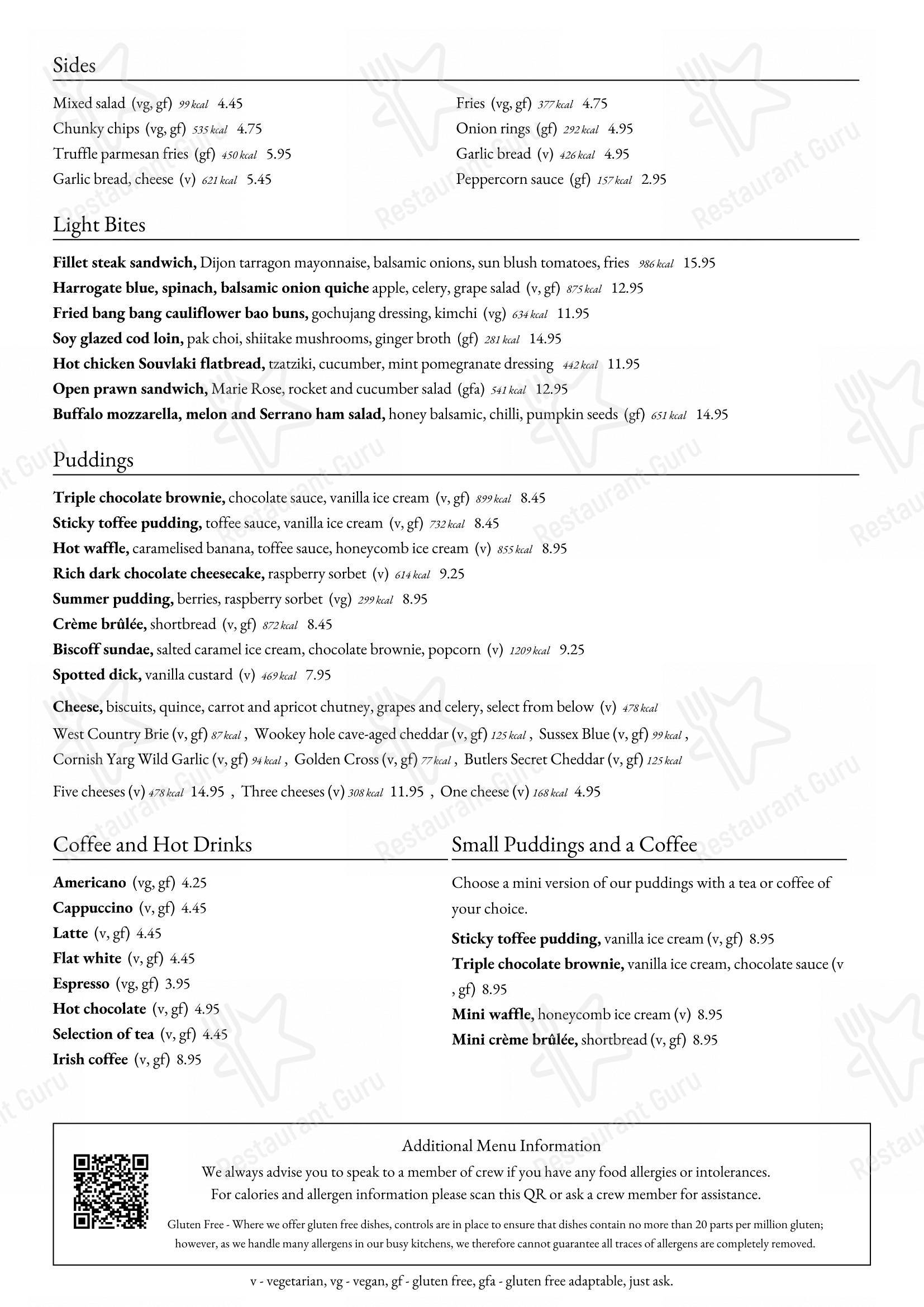 Menu at The Bolney Stage pub & bar, Bolney