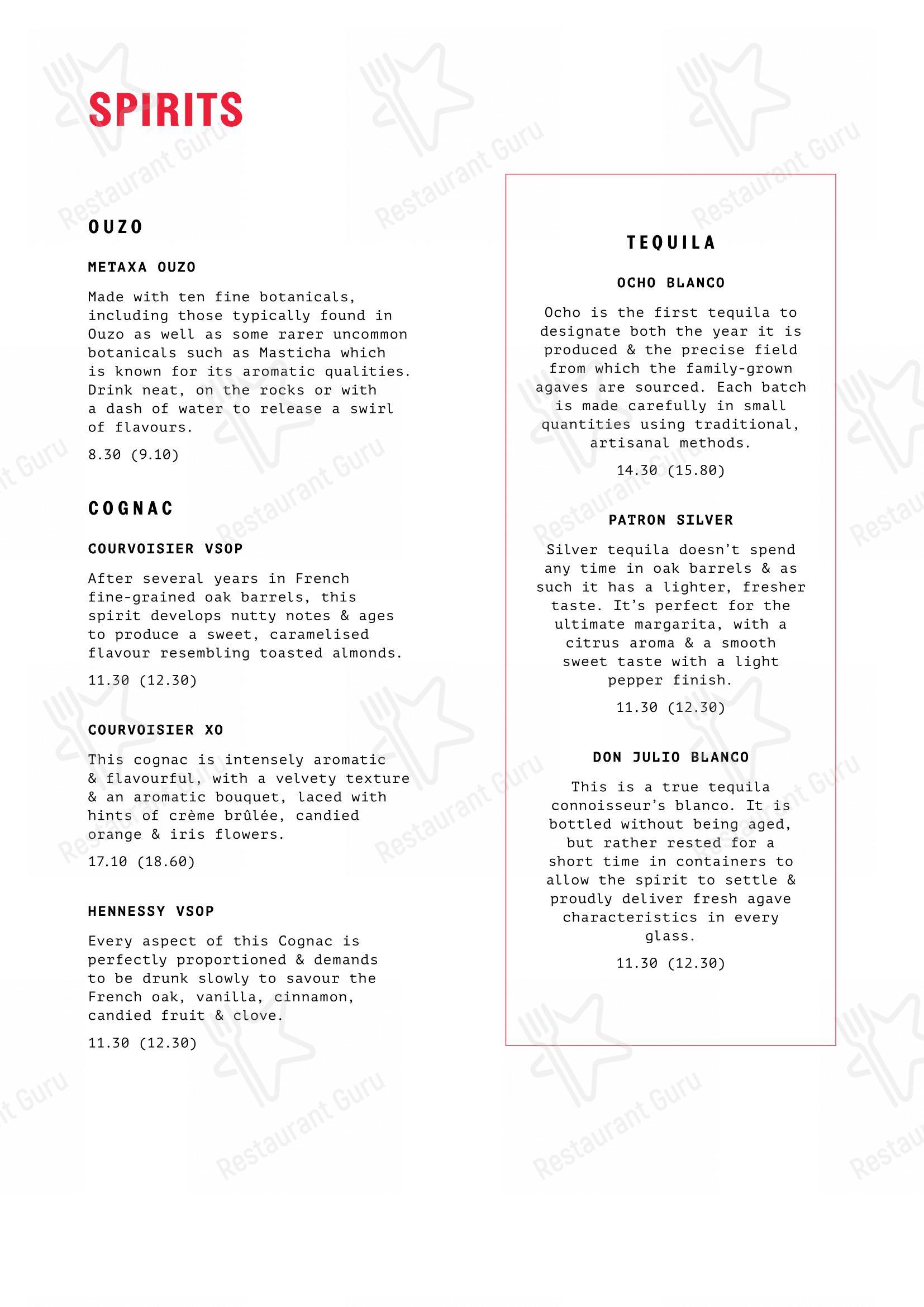 Menu at Treasure Court restaurant, Dapto