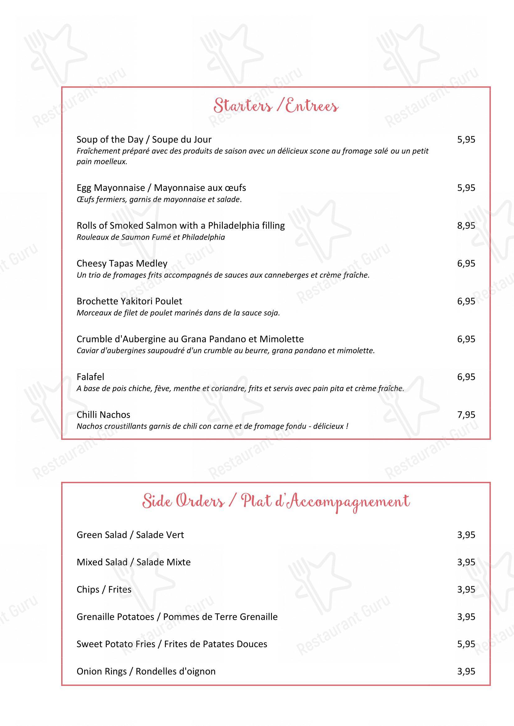 Menu au Château De Gâteaux restaurant, Saint-Yrieix-la-Perche