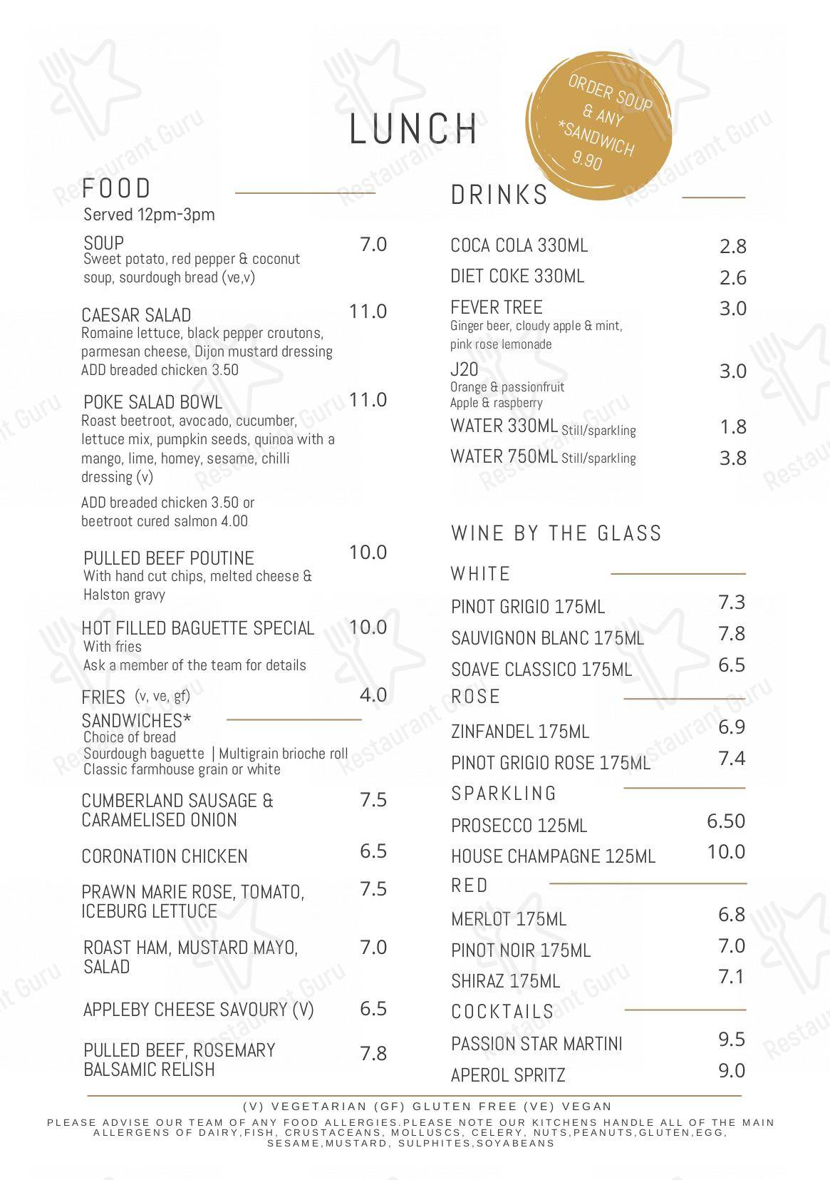 Menu at The Halston pub & bar, Carlisle