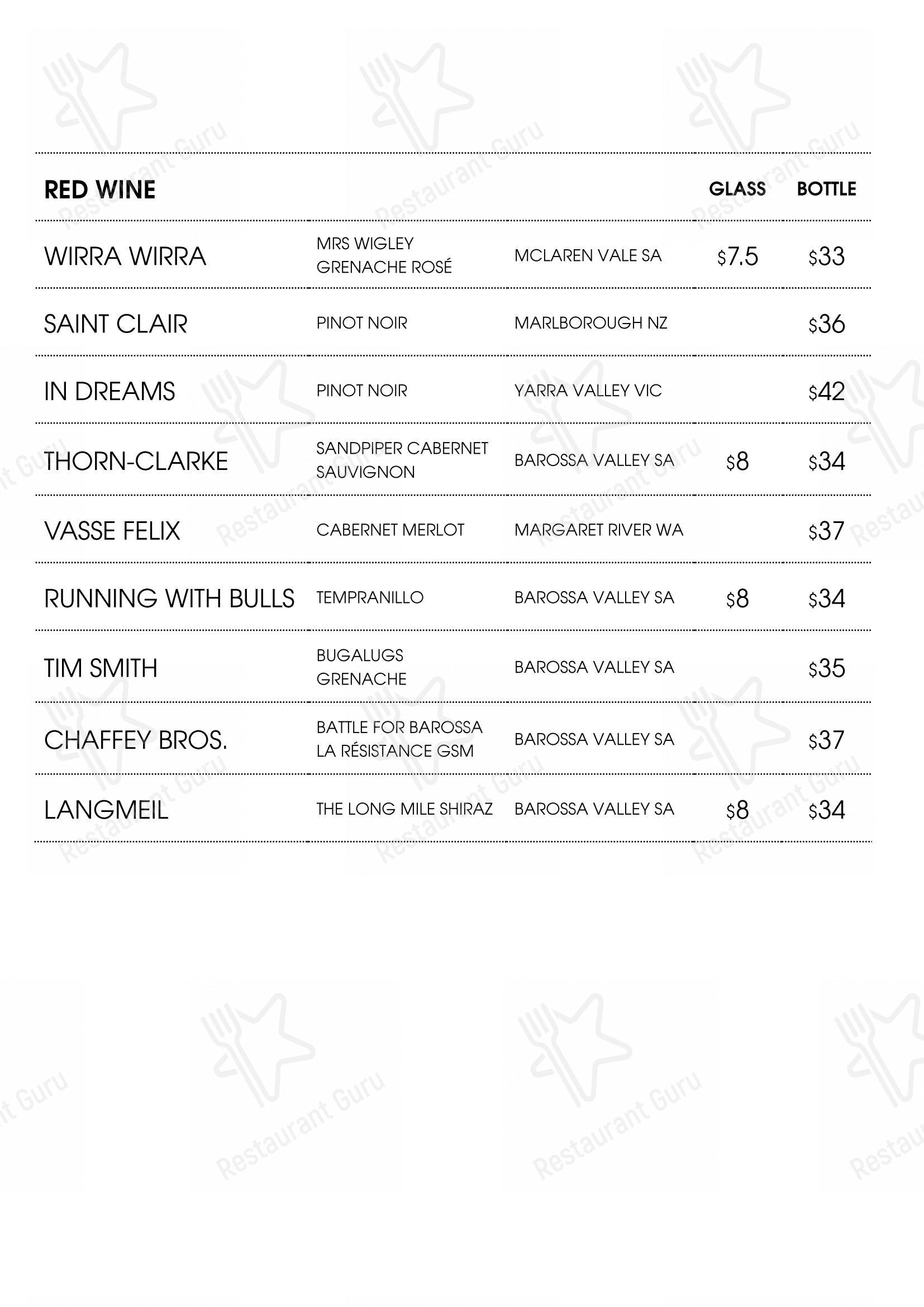 Menu at Yen Linh restaurant, Croydon Park, 131 Days Rd