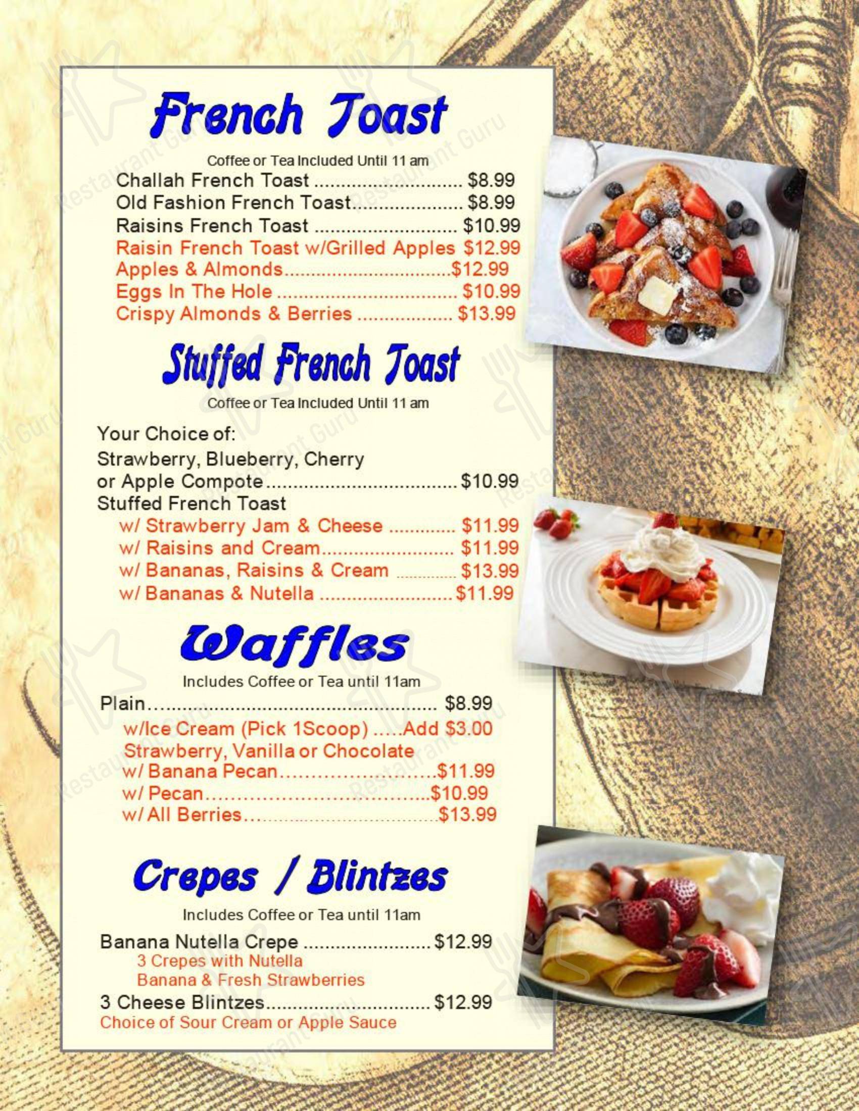 Menu at Bagel Tree Restaurant, Delray Beach
