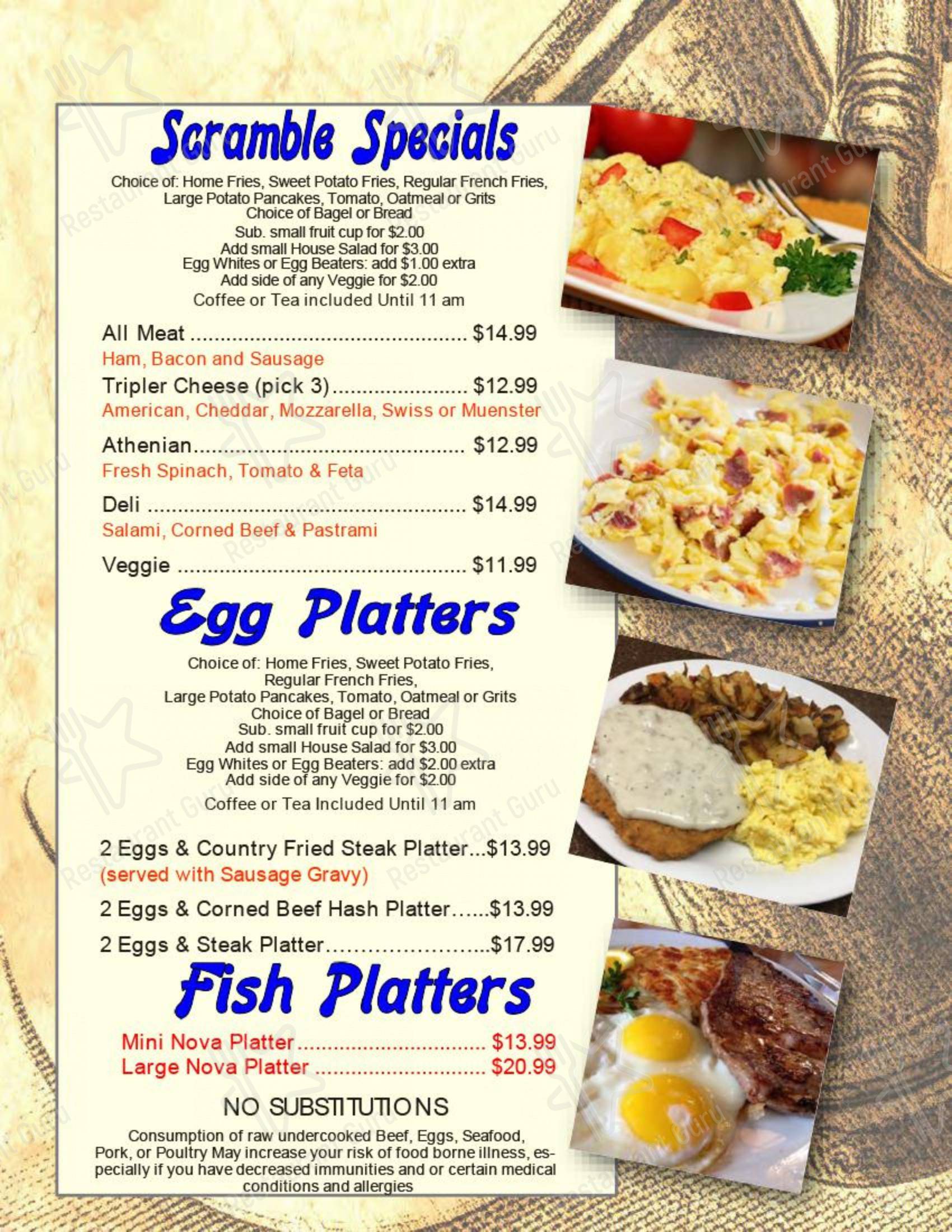 Menu at Bagel Tree Restaurant, Delray Beach