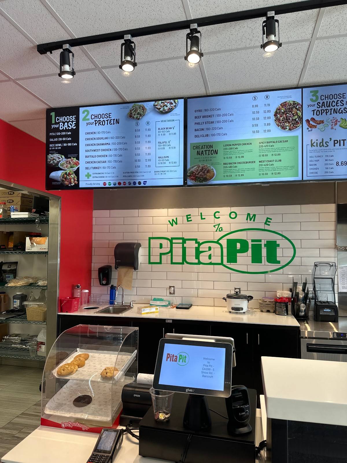 Menu at Pita Pit, Bancroft
